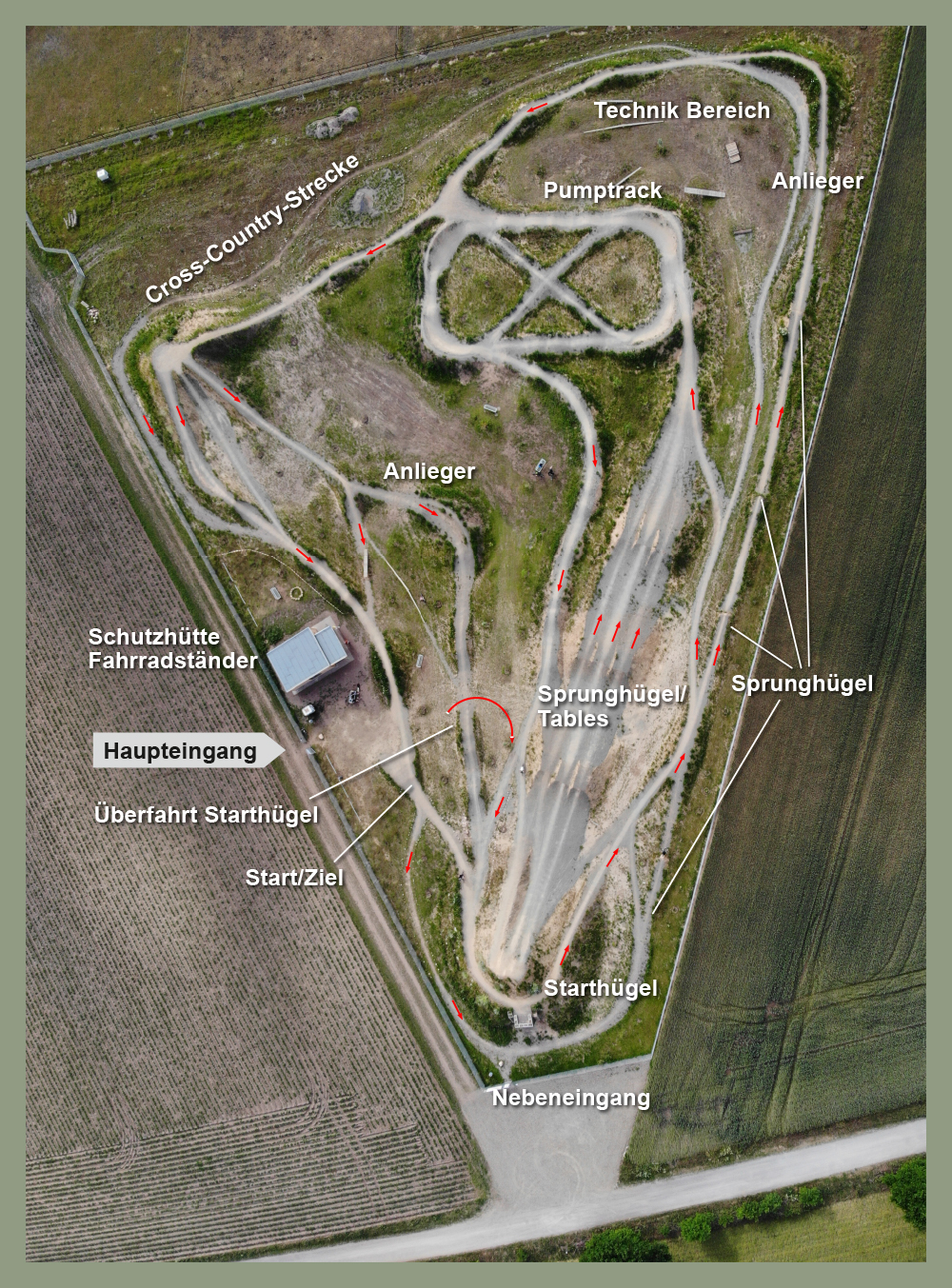 Streckenplan – Trailpark Werlte